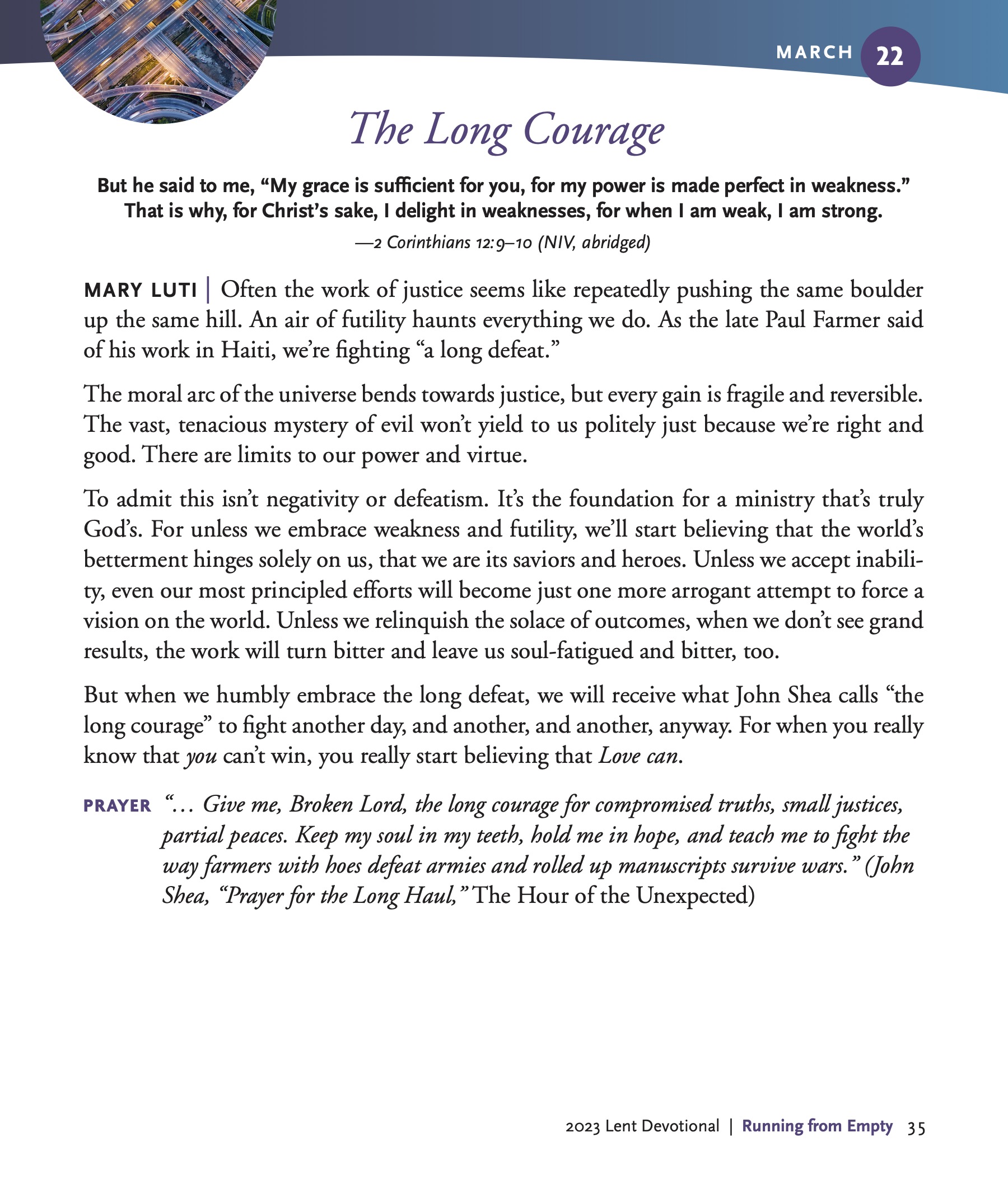 March 22, 2023 – “The Long Courage” – Central Union Church