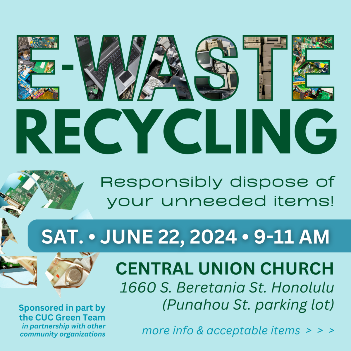 E-waste Recycling – Central Union Church