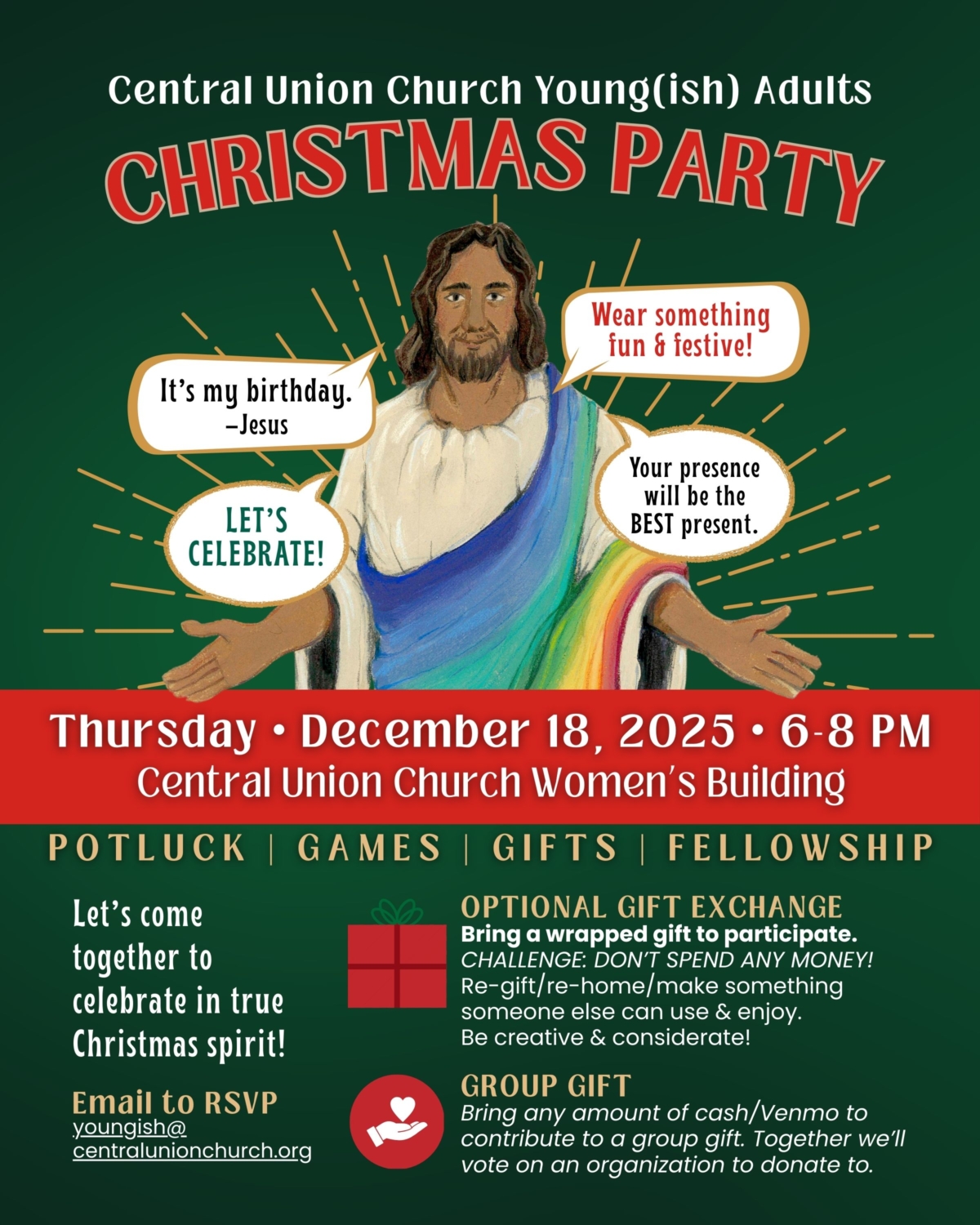 Young(ish) Adults Christmas Party – Central Union Church